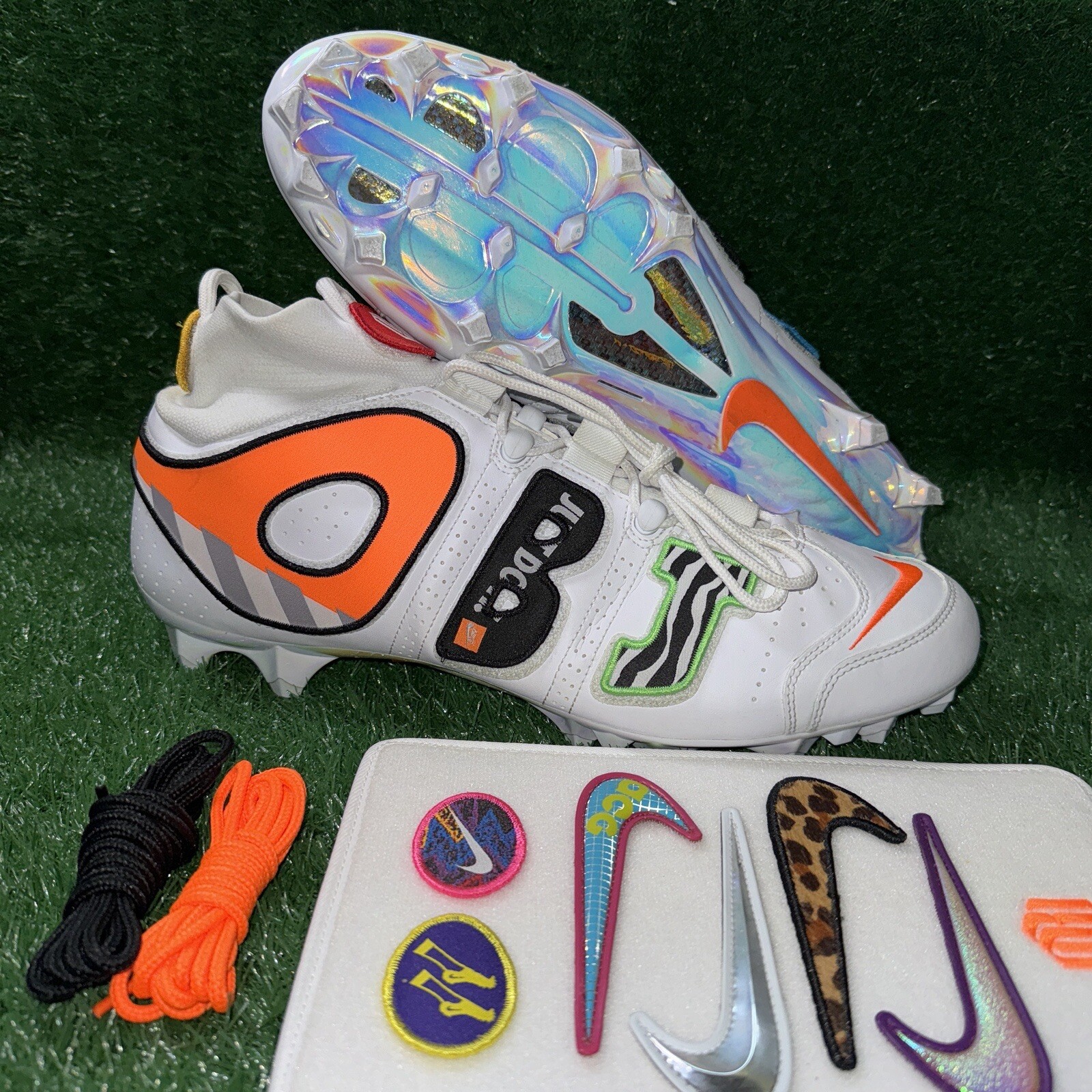 Nike Vapor Untouchable Pro 3 OBJ What The Uptempo Football Cleats Size ...