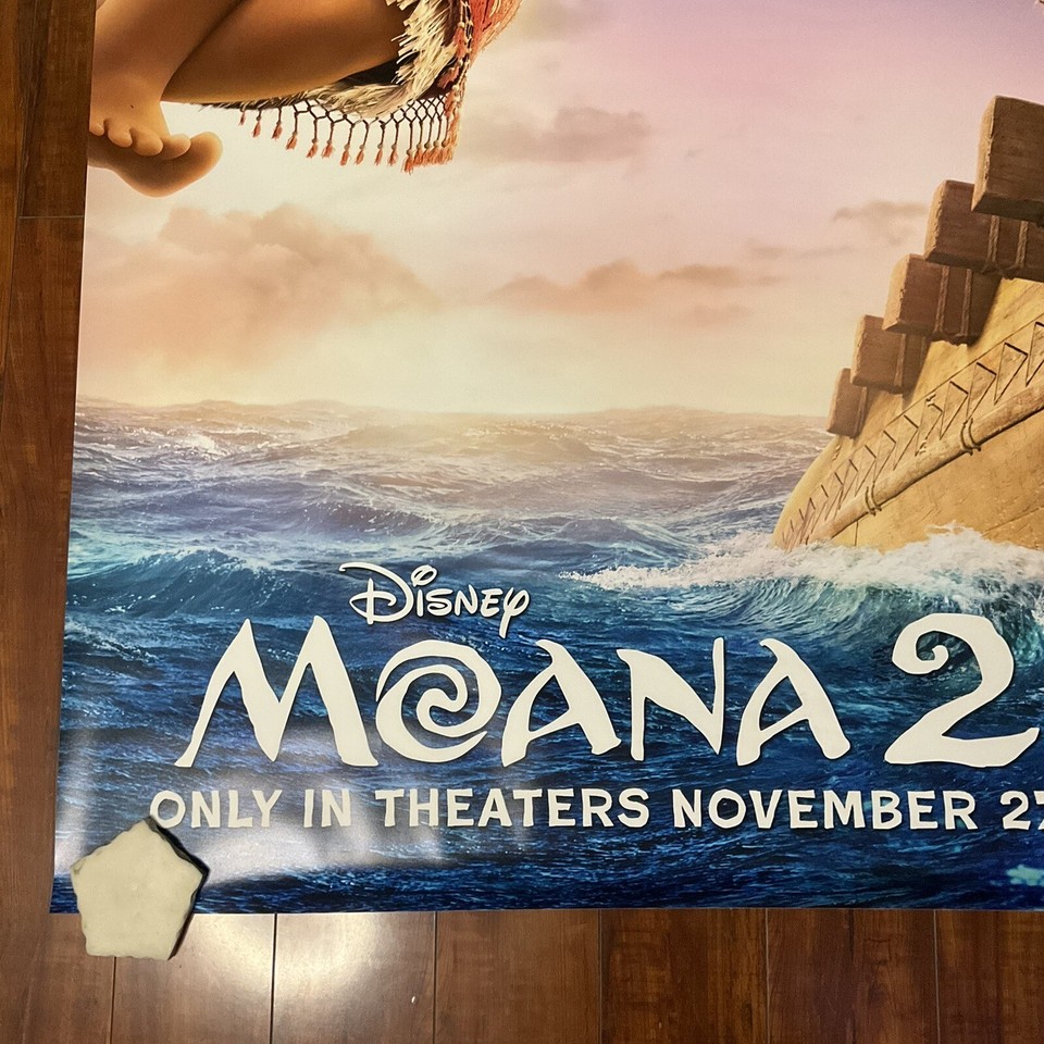 MOANA 2 IMAX 2024 Dwayne Johnson Orig Disney Bus Stop Movie Poster ...