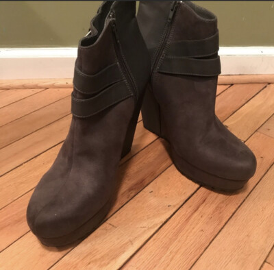 Mossimo Wedge Gray Booties (SZ 11) | eBay
