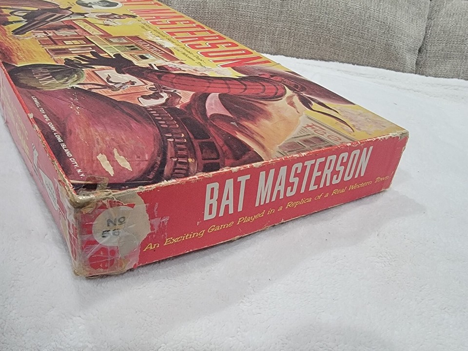 1958 Bat Masterson Board Game - Lowell 99.9% Complete (MISSING THE RED ...
