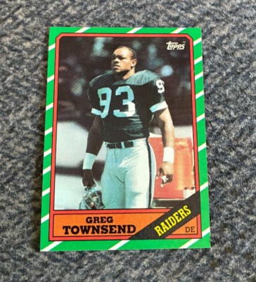 1986 Topps Greg Townsend #70 RC Rookie Oakland Raiders | eBay