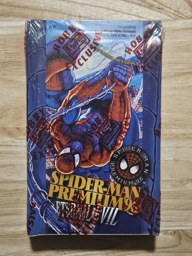 1996 Fleer Spider-Man Premium Eternal Evil Hobby Box Factory Sealed ...
