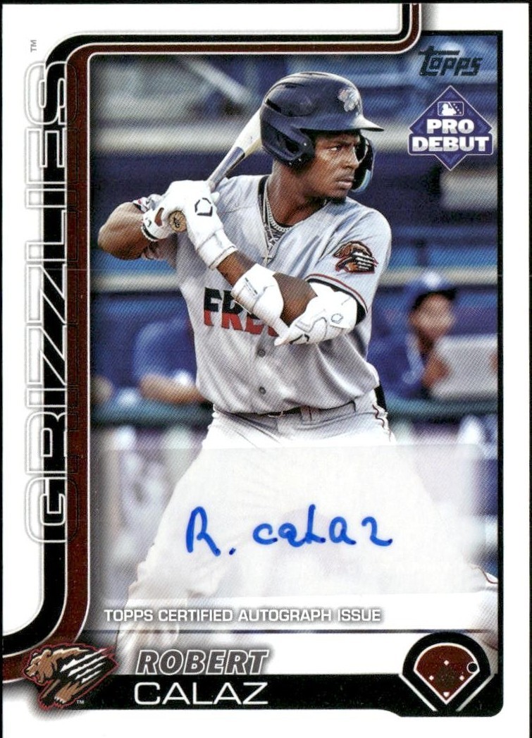 2025 Topps Pro Debut - Robert Calaz #PD-77 Autographs (AU, RC) for sale ...