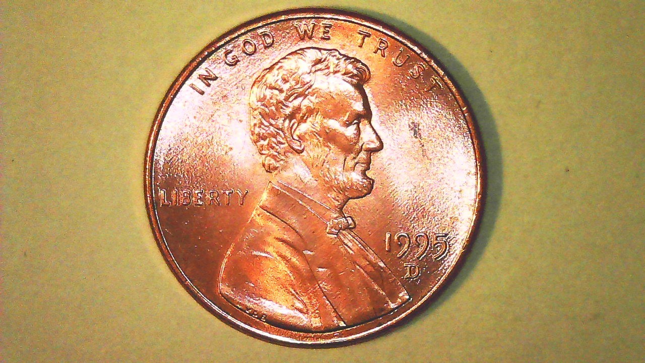 1995 D lincon one cent coin with DDO in the date and mint mark. #211 | eBay