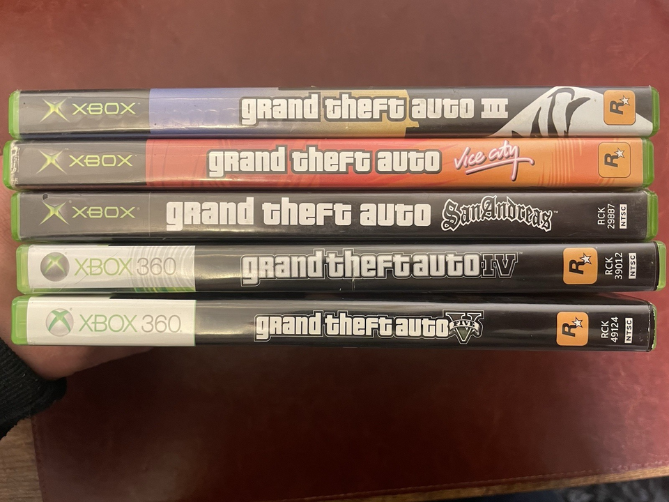Grand Theft Auto Game Lot – GTA 3, Vice City, San Andreas (Xbox) + GTA ...
