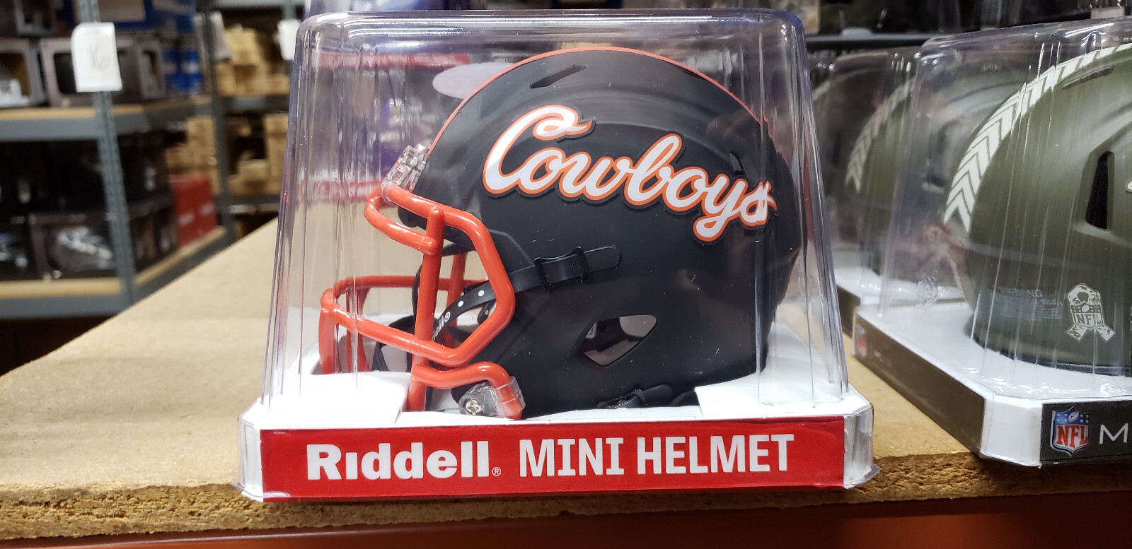 OKLAHOMA STATE COWBOYS SCRIPT COWBOYS NCAA MINI HELMET RIDDELL NEW IN ...
