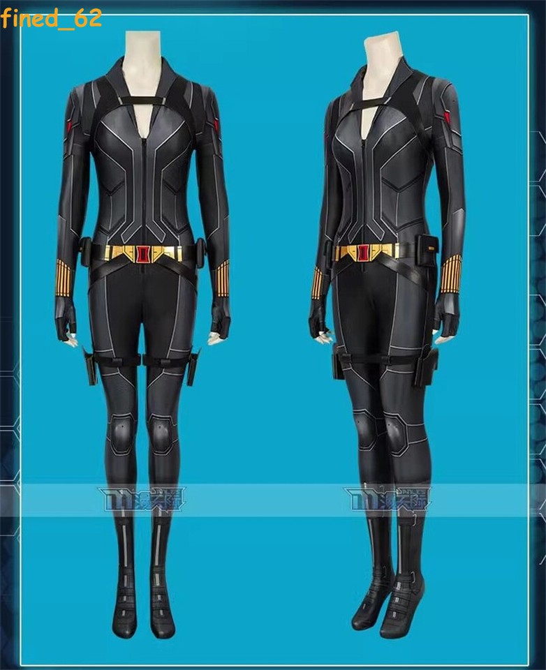 Black Widow Natasha Women Jumpsuit Combat Suit Halloween Cosplay ...