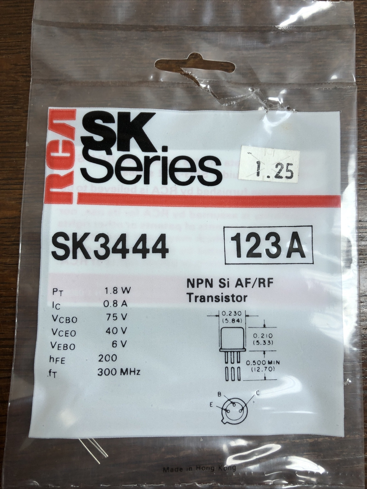 RCA SK Series SK3444 NPN SI Af/rf Transistor for sale online | eBay