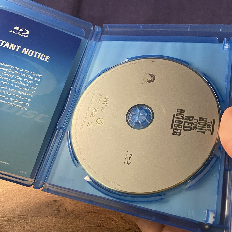 The Hunt For Red October Sean Connery Alec Baldwin Bluray Disc | eBay