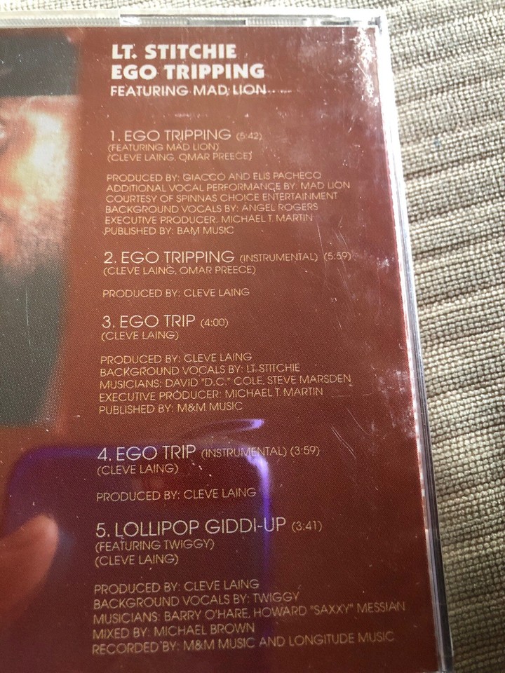 New Lt Stitchie Ego Tripping Mad Lion Twiggy Maxi Single CD Reggae Very ...