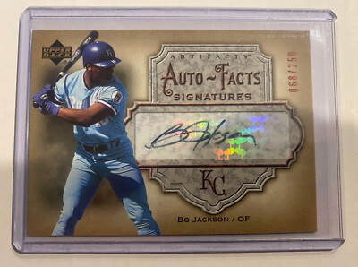 2006 Upper Deck Artifacts Bo Jackson Autograph Auto Facts Signature ...