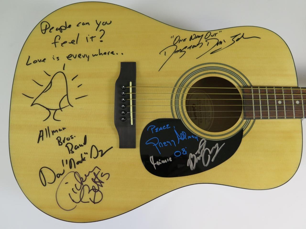 Gregg Allman THE ALLMAN BROTHERS BAND Signed Autograph Auto Guitar by ...