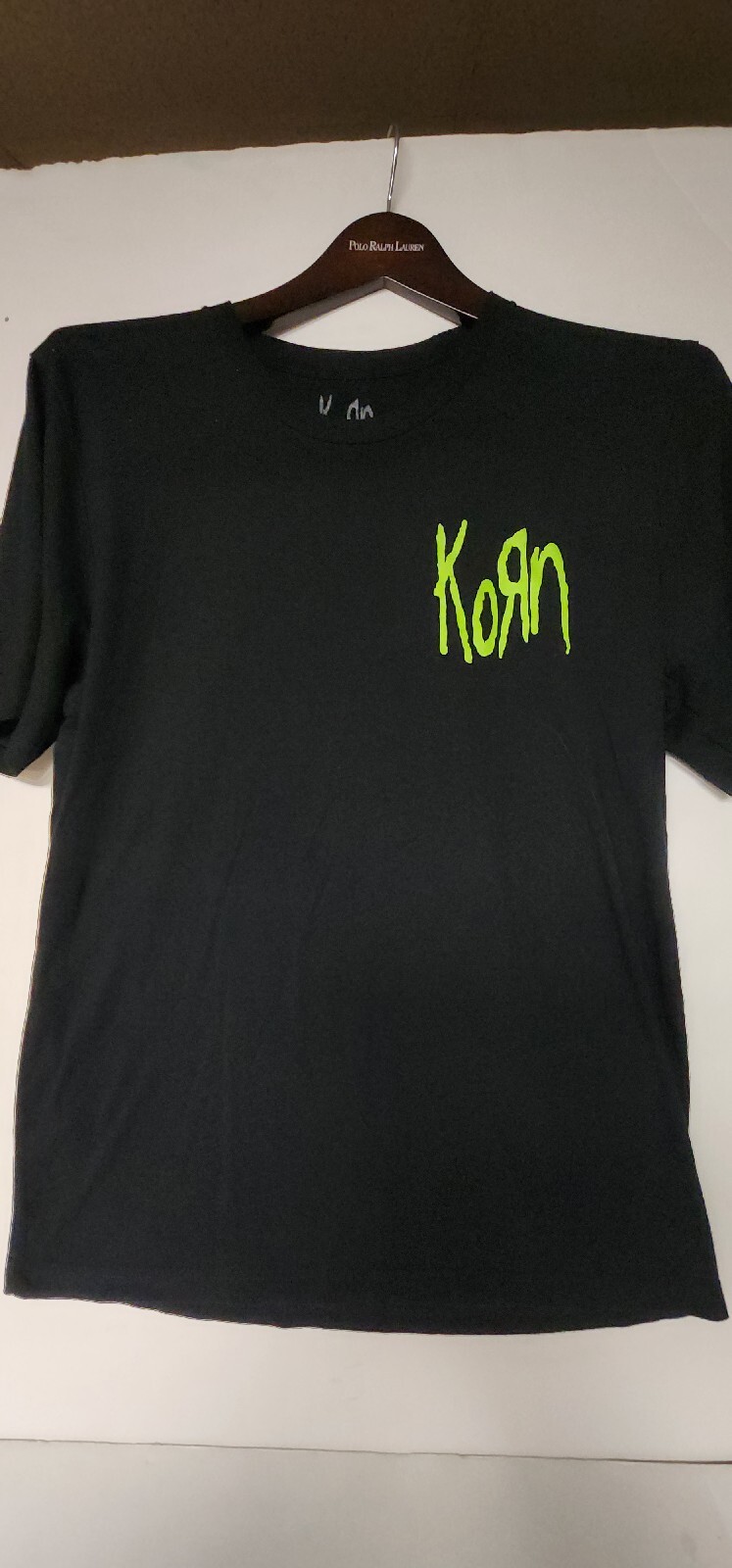 Korn Graphic T-Shirt Adult Unisex Cotton Gift Crew Black With Green ...
