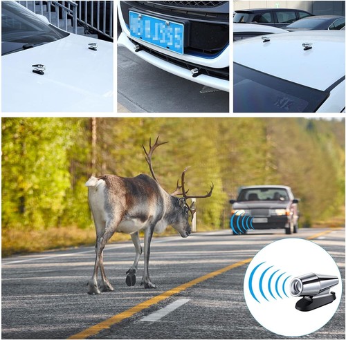 4 Deer Whistles Sonic Wildlife Warning Device Animal Alert Car Safety ...