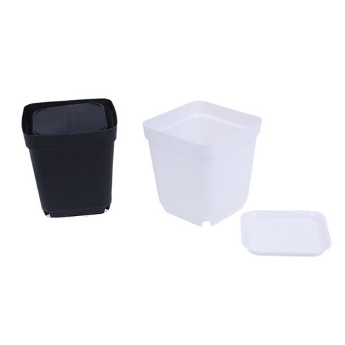 10pcs/lot random color Flower Pots pot traysPlastic PotsSmall Square ...