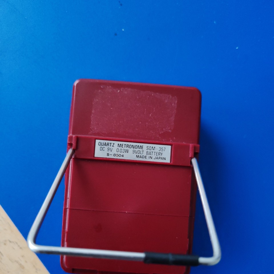 SEIKO SQM-357 Quartz Metronome Vintage 9 Volt Battery Beat & Light ...
