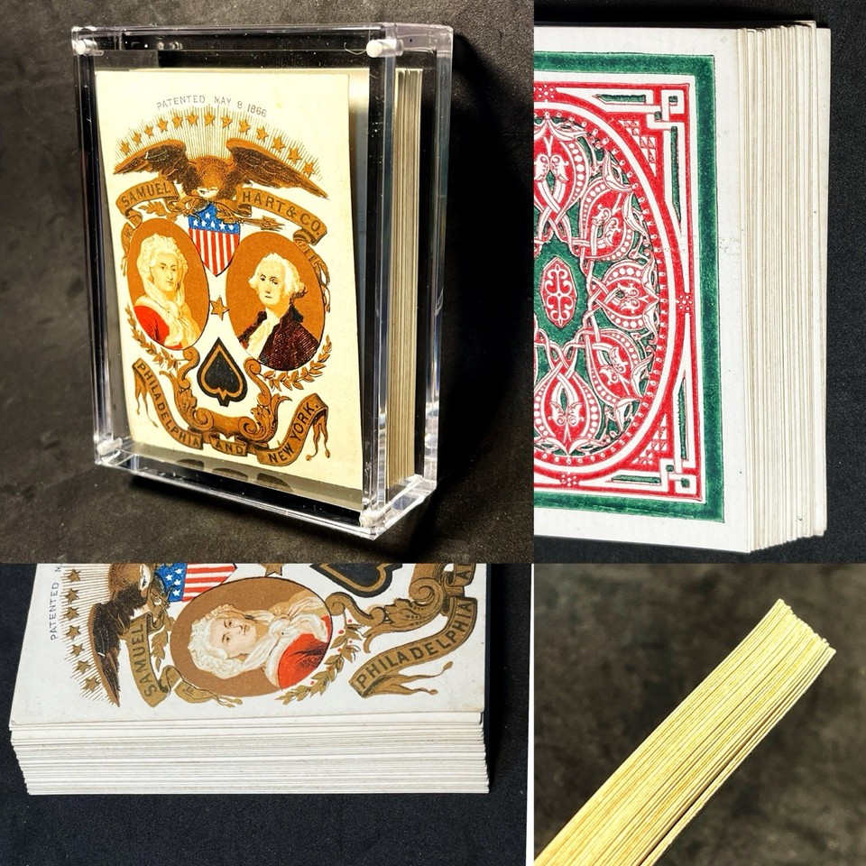 1866 Historical Antique Playing Cards High Grade Euchre Samuel Hart ...