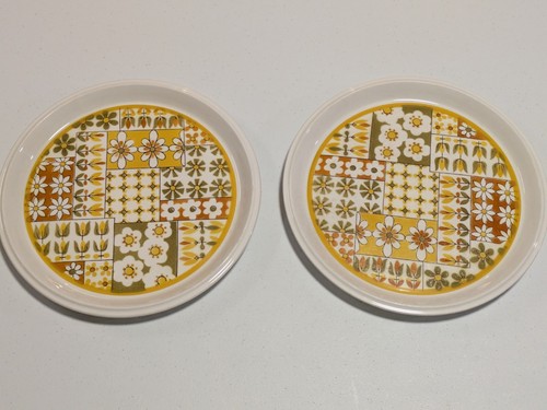 Set Ofb2 VTG Vintage 70's Mikasa "Dina" Dinner Plates "Light n Lively ...