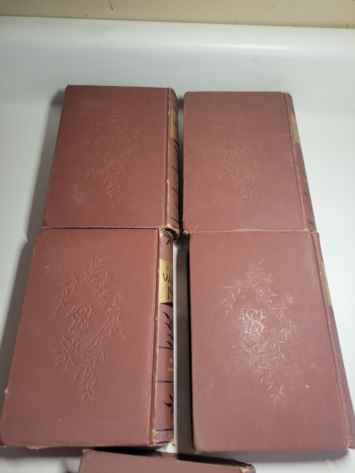 1883-Waverly Novels - 5 Volumes- Sir Walter Scott Illustrated HC: Rob ...