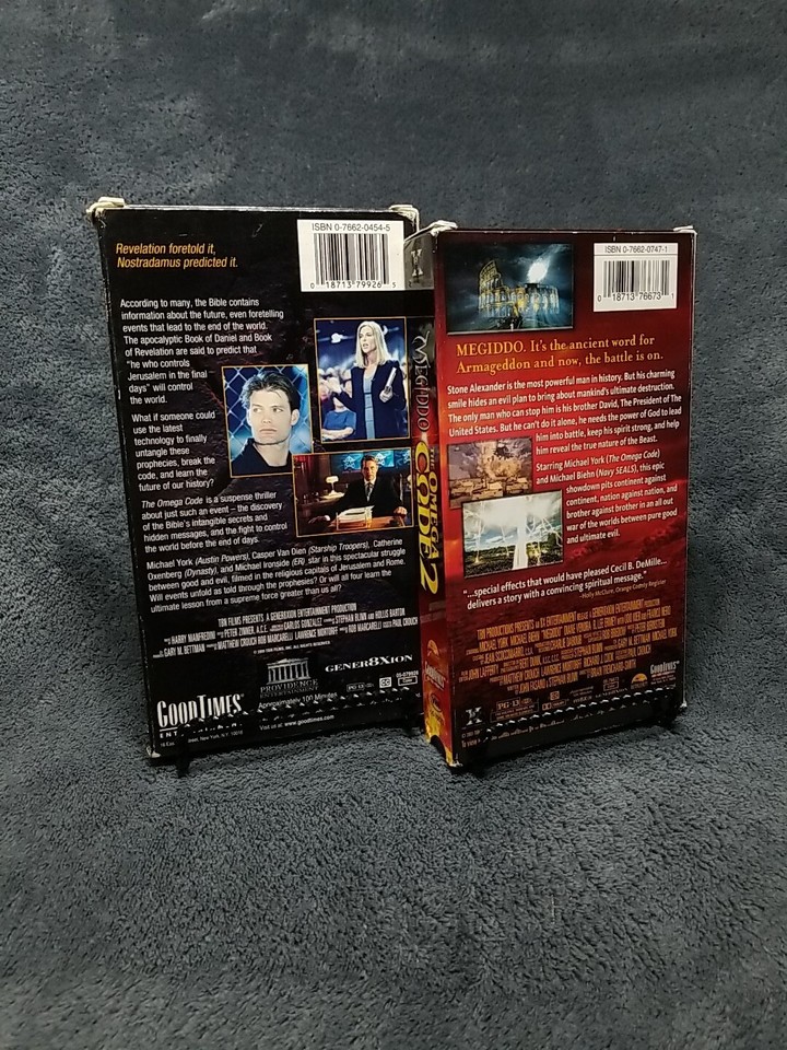 The Omega Code And Megiddo The Omega Code 2 Used On VHS 18713799265| eBay