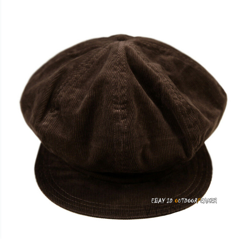 Bronson Vintage Corduroy Flat Cap Winter Classic Men's Newsboy Hat ...