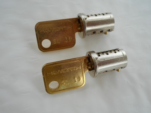 LOT OF 3 NEW HAWORTH LOCK CORES & KEYS SL SERIES Chrome SL - 19 | eBay