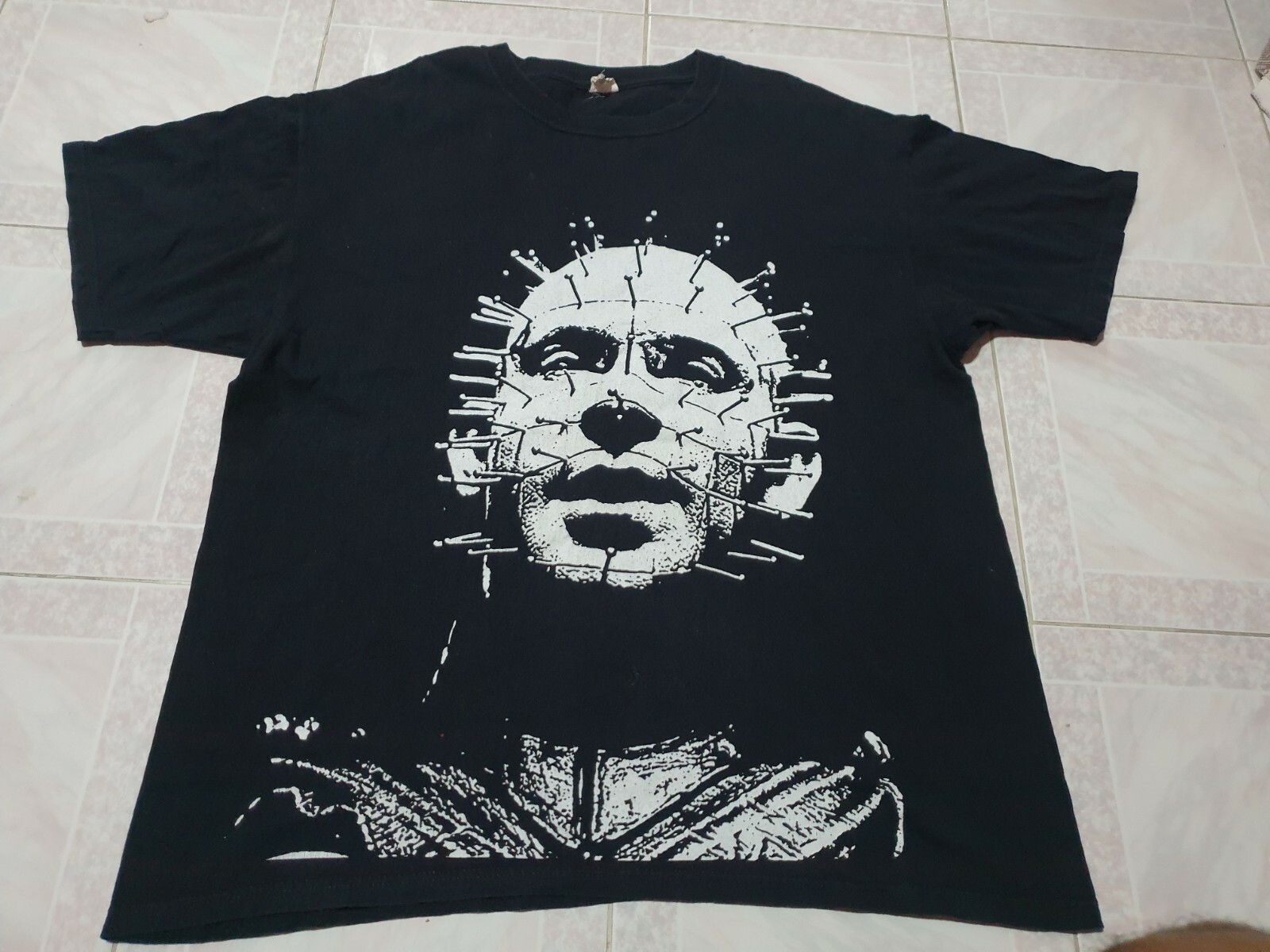 RARE 2000s HELLRAISER PINHEAD horror movie T shirt te… - Gem