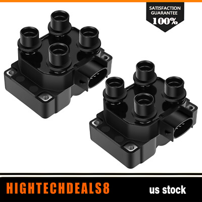 Set of 2 Ignition Coil Fits Ford Mustang Ranger Lincoln Town Car ...