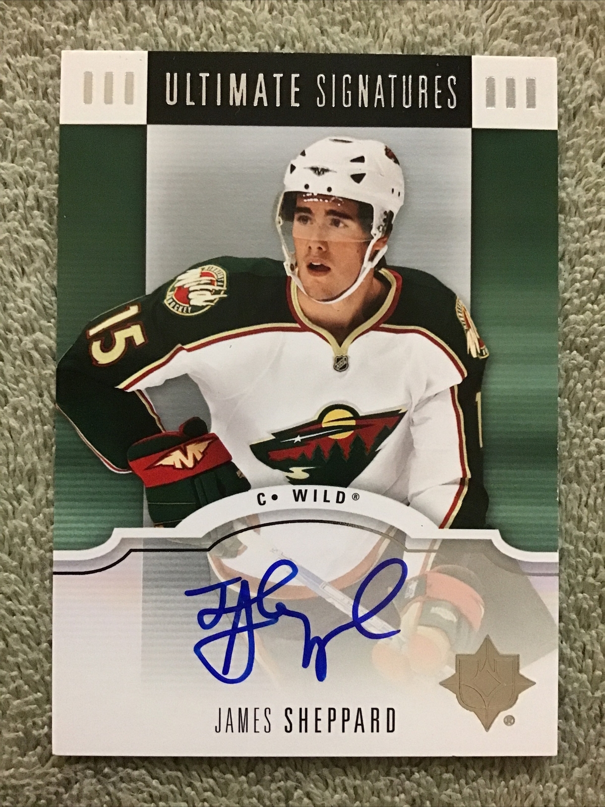 2007-08 Ultimate JAMES SHEPPARD Ultimate Signatures Autograph Minnesota ...