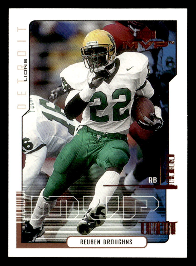 Reuben Droughns 2000 Upper Deck MVP Rookie Card #204 Detroit Lions | eBay