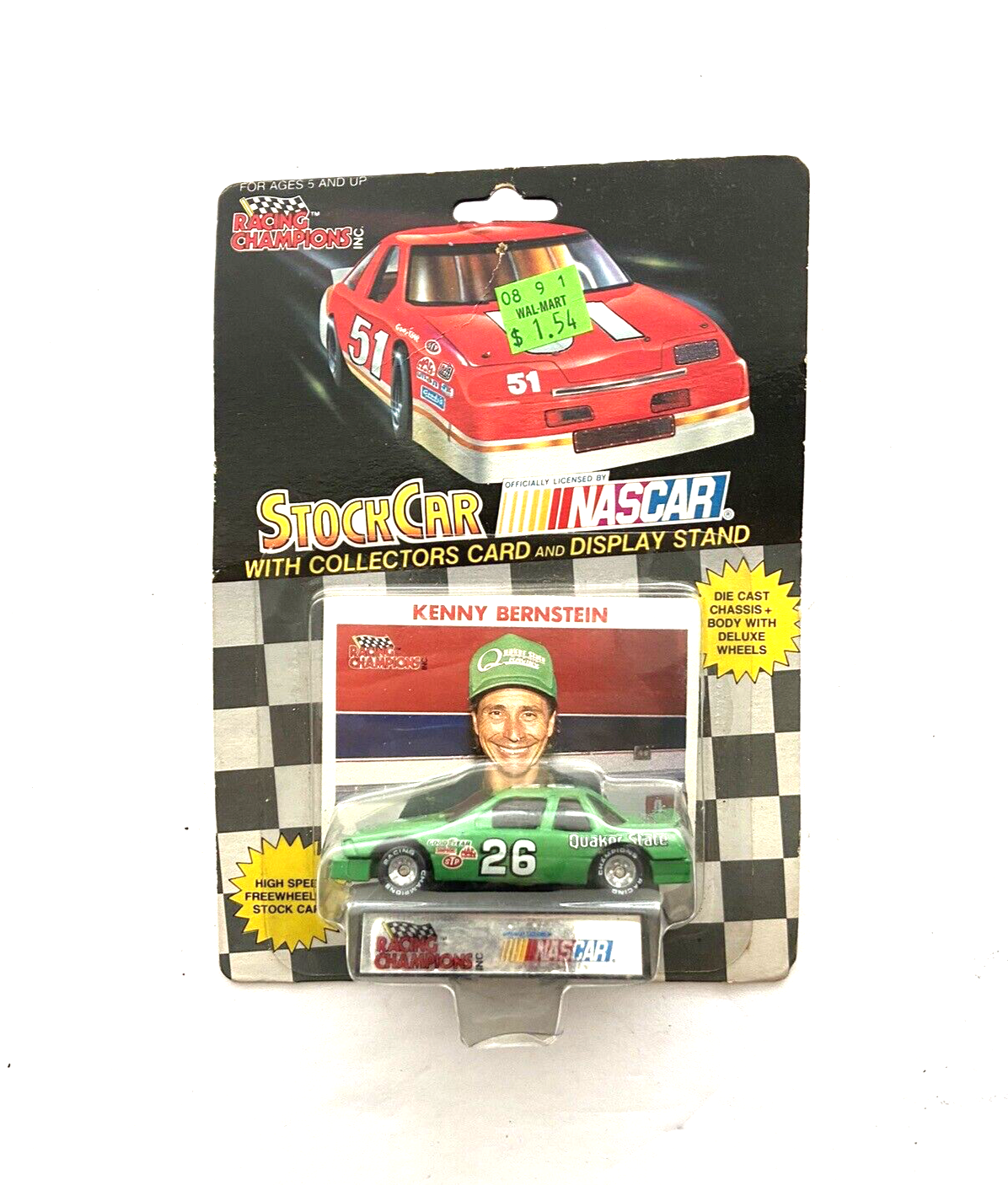 1991 Racing Champions | Kenny Bernstein #26 Quaker State 1:64 Diecast ...