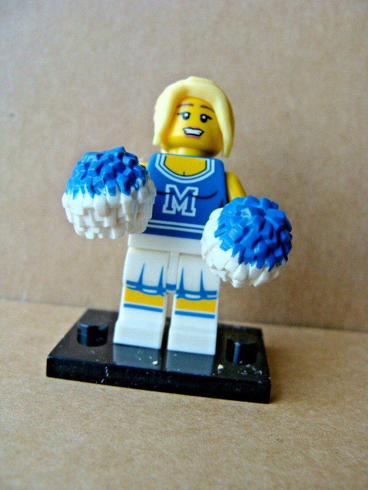 LEGO Minifigure - CHEERLEADER - Series 1 - #8683 - Complete w/package ...