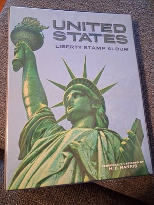 Vintage United States Liberty Stamp Album Collection Book H E Harris ...