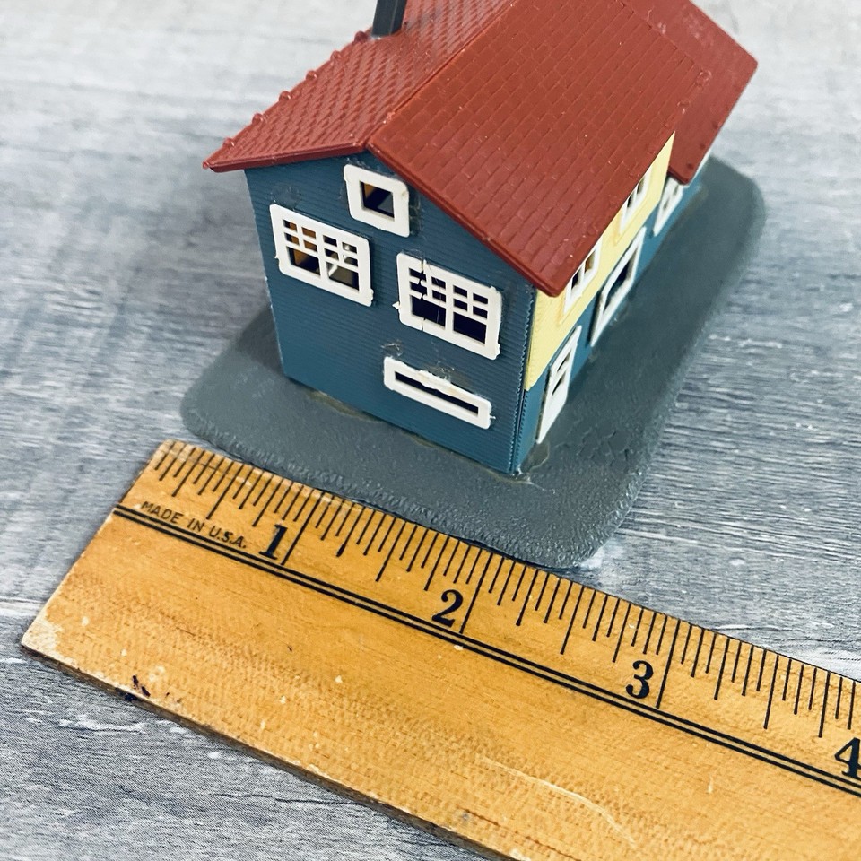 Vintage N Scale Model House Two Story Suburban Home With Garage | eBay