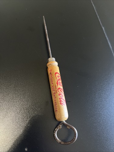 Vintage Coca-Cola Ice Pick W/ Bottle Opener 10 1/2” Long Delicious ...
