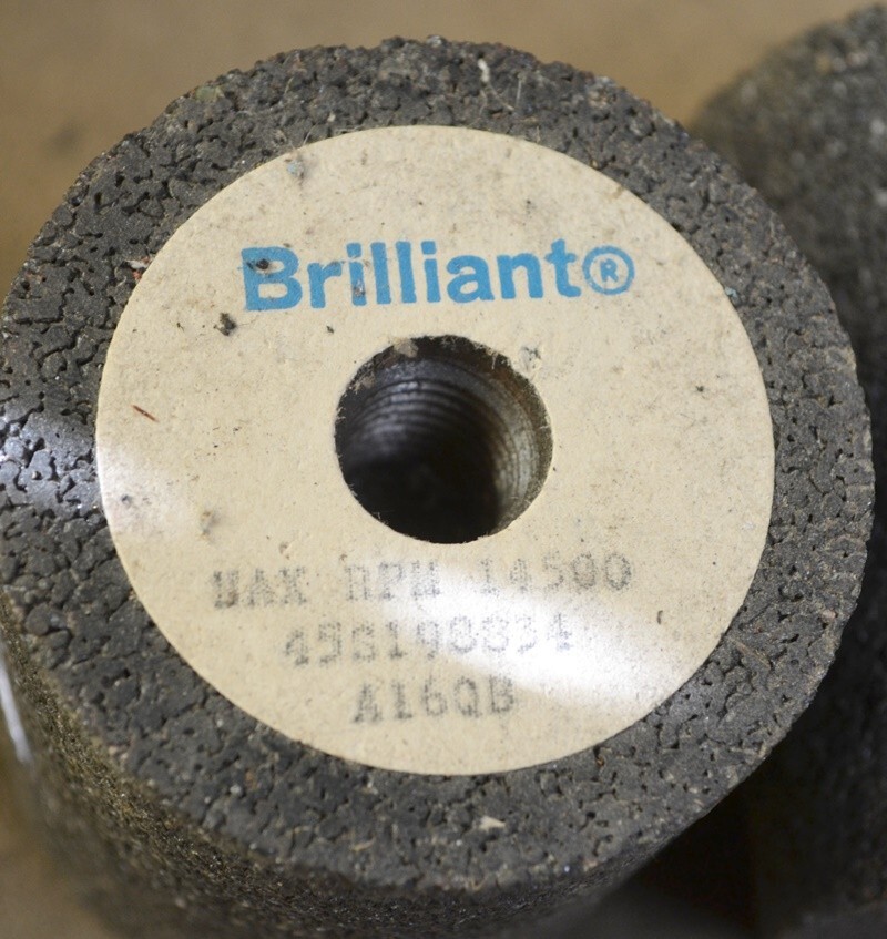 (2) Brilliant A16QB Square Tip Grinding Plug, 2-5/8”Ø x 3-1/2”L x 5/8 ...