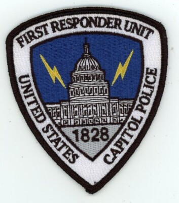 UNITED STATES CAPITOL POLICE FIRST RESPONDER UNIT NICE SHOULDER PATCH ...