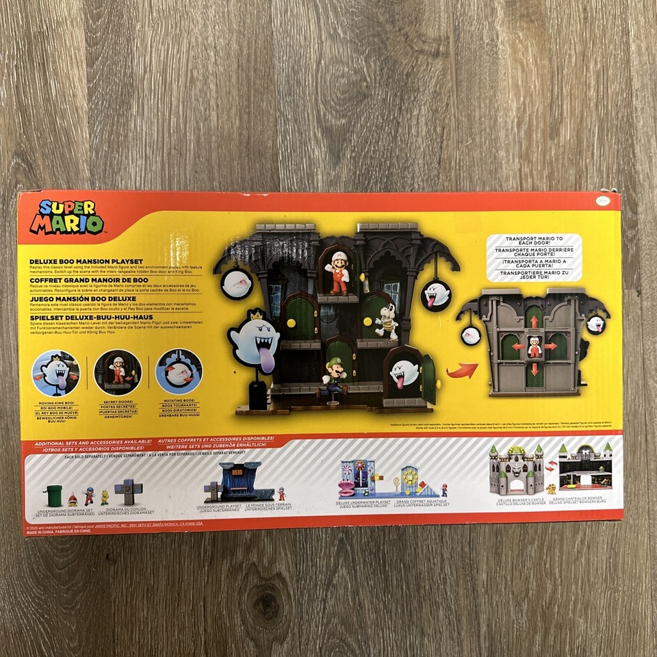 Super Mario Deluxe Boo Mansion Playset World of Nintendo 🐶 | eBay