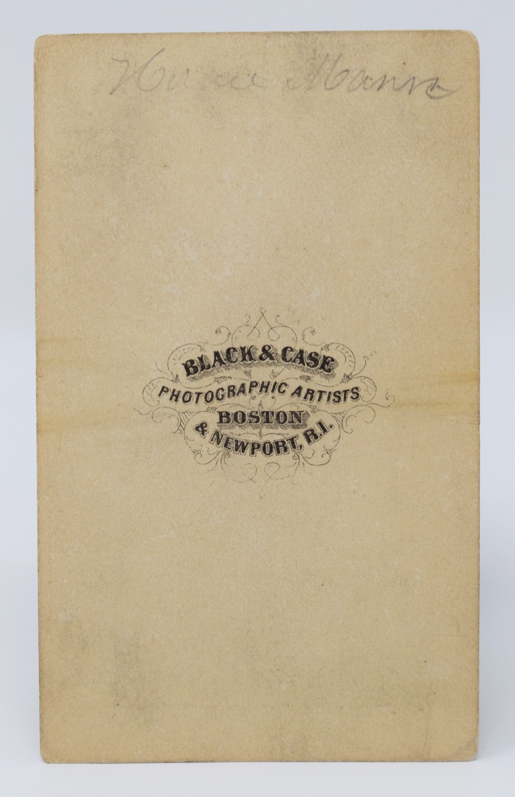 CDV Image of Horace Mann Statue on Massachusetts State House Grounds ...