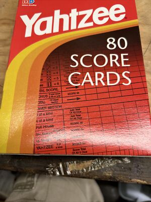 Hasbro Yahtzee 80 Score Cards - Brand New! | eBay
