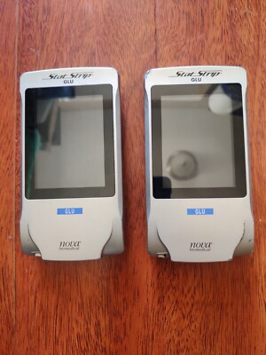 Lot Of 2 Nova Stat Strip GLU Glucose Meter (battery not included) | eBay