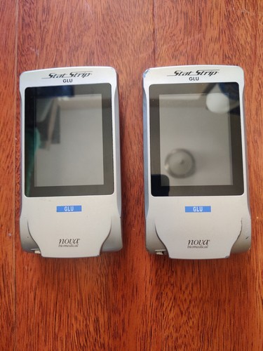 Lot Of 2 Nova Stat Strip GLU Glucose Meter (battery not included) | eBay