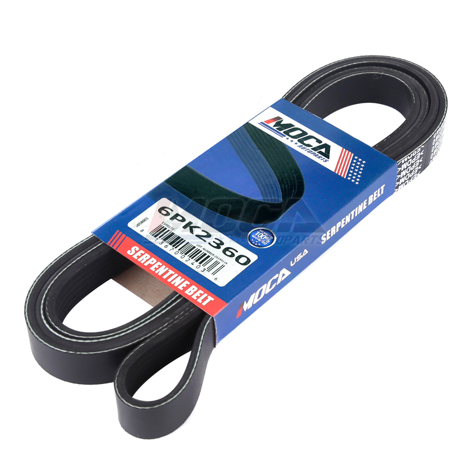 6PK2360Serpentine Belt for Chevrolet Cadillac GMC Isuzu Oldsmobile ...