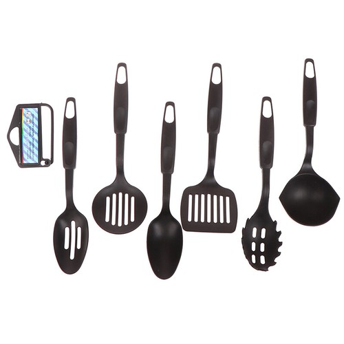 6Pcs Nylon Spatula Soup Spoon Set Non-Stick Kitchenware Cooking Utensil ...