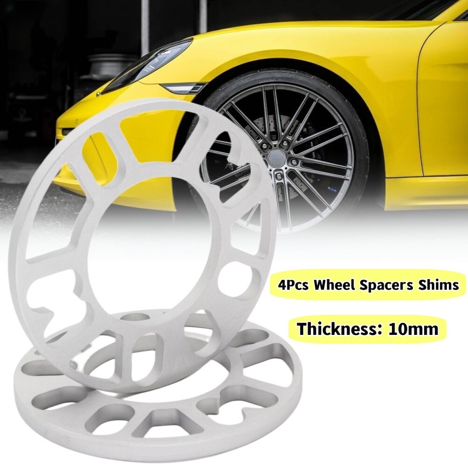 4Pcs Universal Wheel Spacers 10mm Thick 4X100 4X114.3 5x105 5x115 5x114 ...