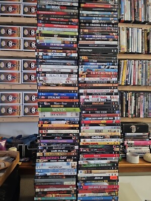 Lot of 136 vintage Estate Sale DVD collection Classic dvds! MOVIES Trl8 ...