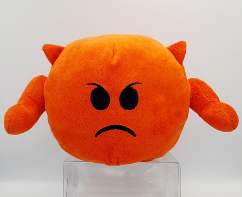 Imoji Angry Face Soft Cuddly Plush Toy Cute Toy World Disney Emoji ...