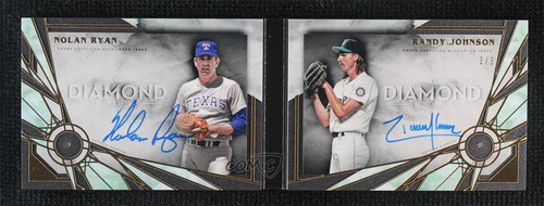 2022 Topps Diamond Icons Dual Relic Book /3 Nolan Ryan Randy Johnson ...