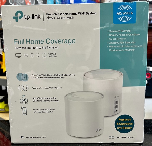 TP-LINK Deco W6000 AX3000 Full Home Mesh Wi-Fi 6 System - White for ...