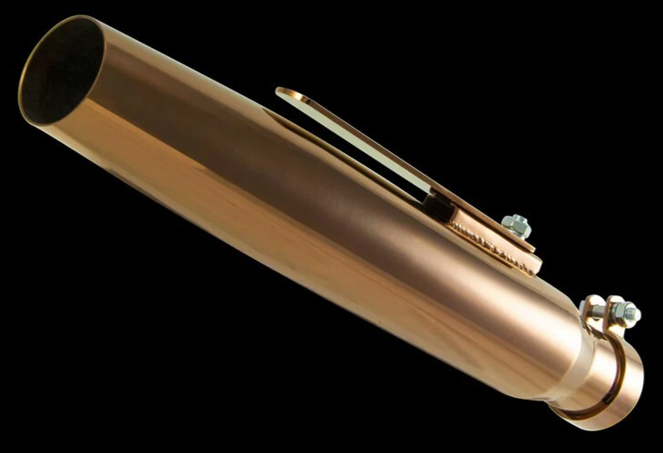 VooDoo Universal Cafe Tapered 15" Copper Exhaust Muffler Pipe ...